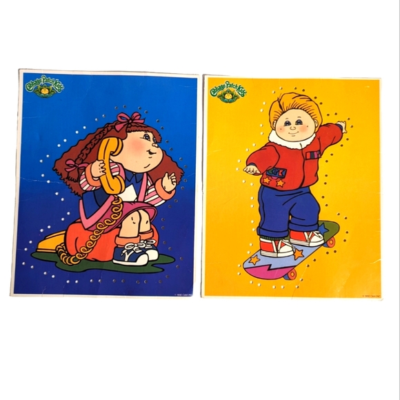 Other | Cabbage Patch Kids Learn To Sew Tracing Cards Vintage | Poshmark